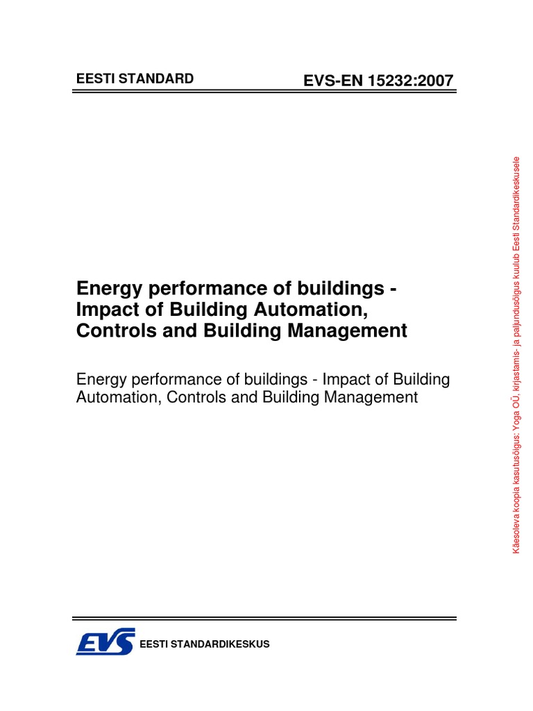 En15232 PDF | PDF | Building Automation | Automation