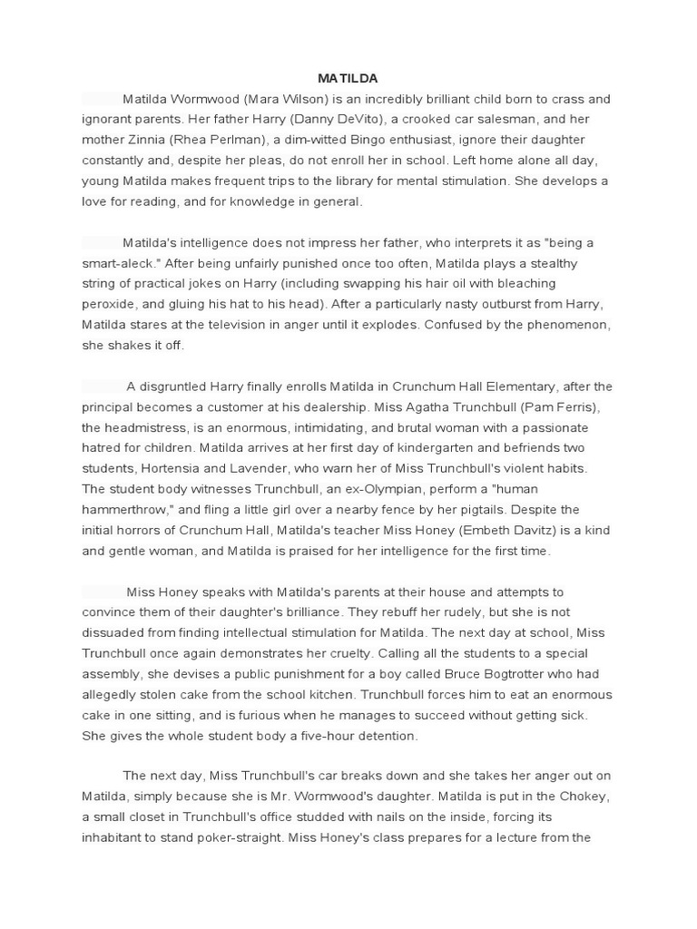 MATILDA | PDF