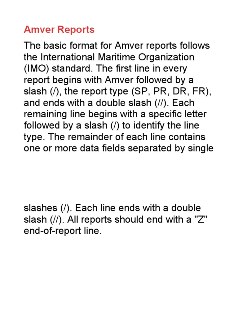 Amver | PDF | Navigation | Water Transport