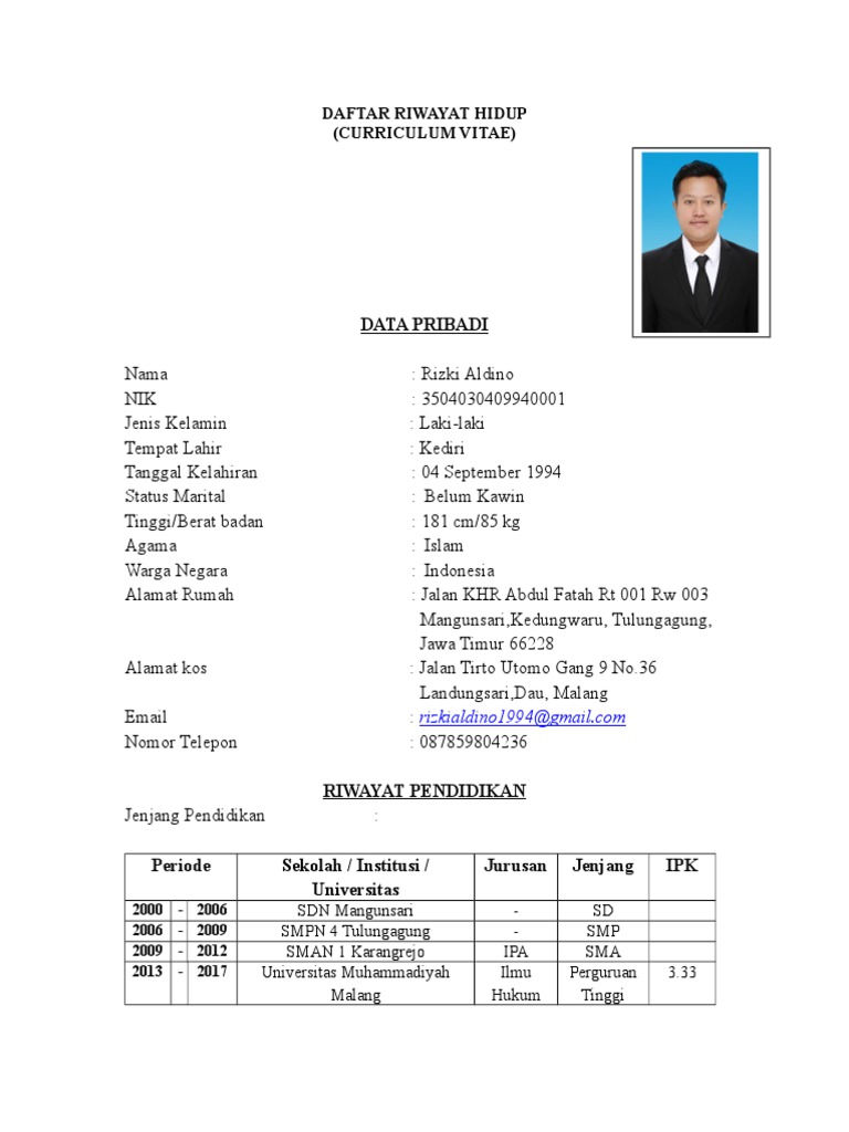 Cv Rizki Aldino Pdf