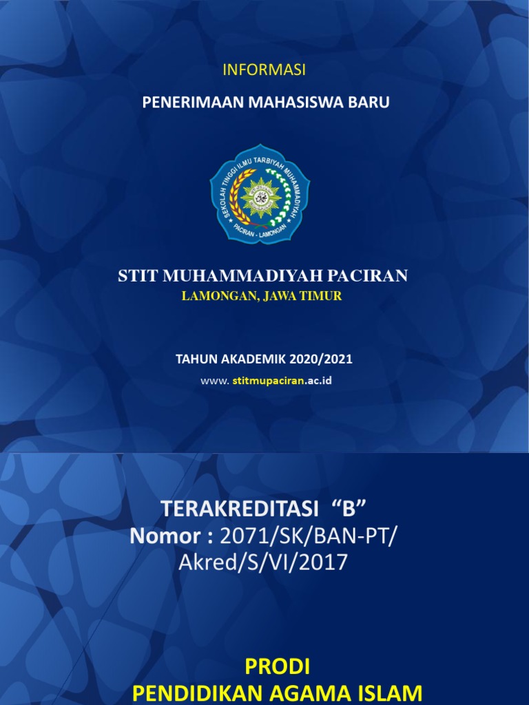 Brosur PMB STIT Paciran 2020 - 2021 | PDF