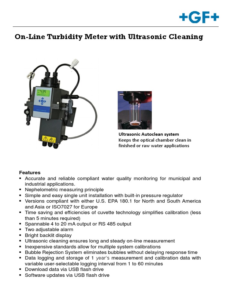 Turbidity Datasheet PDF | PDF | Calibration | Backlight