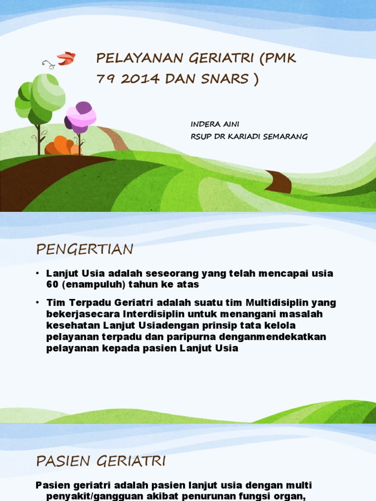 Standar Pelayanan Geriatri | PDF