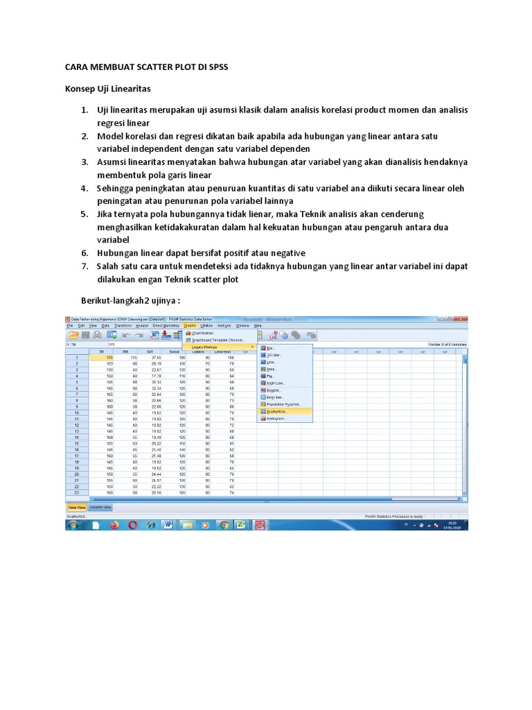 Cara Membuat Scatter Plot Di SPSS | PDF