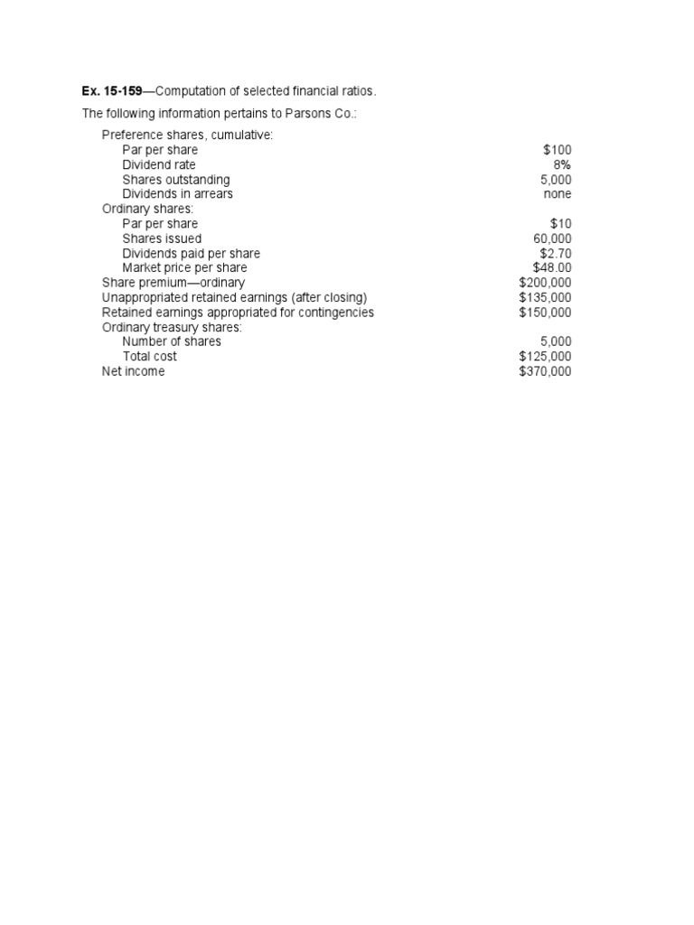 SHE Answer Key | PDF | Treasury Stock | Dividend