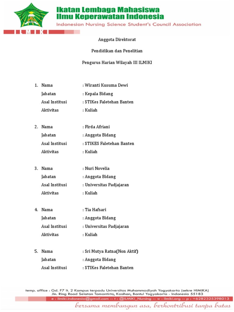 Contoh LPJ Dirjen Penpel Ilmiki 2015 | PDF