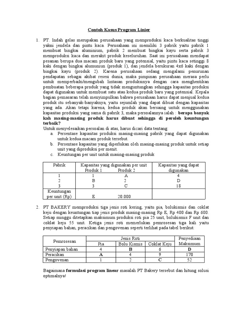 Soal Tugas 1 PO | PDF