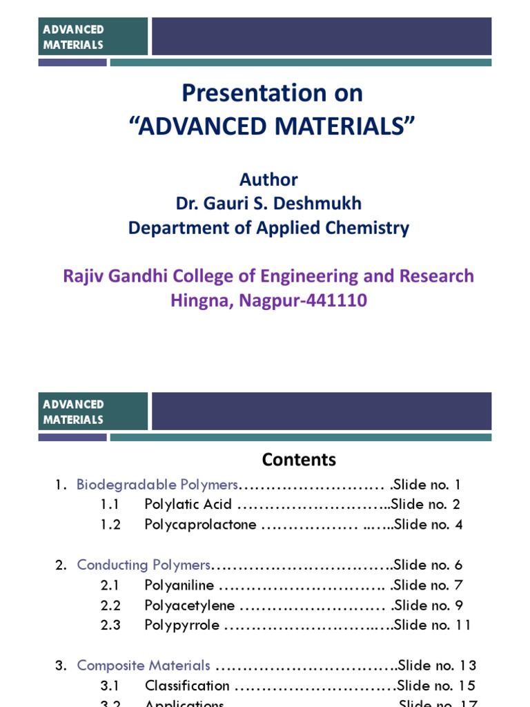Advanced Materials | PDF | Liquid Crystal | Chemical Substances