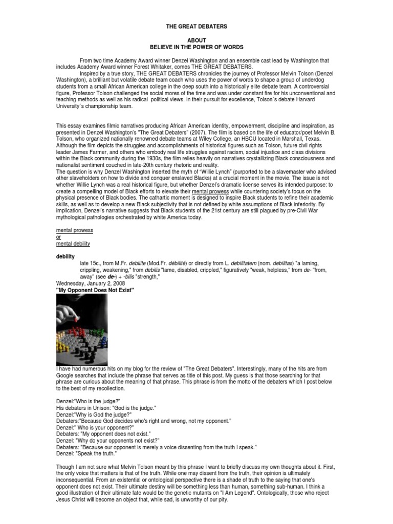 The Great Debaters | PDF