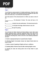 Tenses Worksheet Class 10 CBSE | PDF