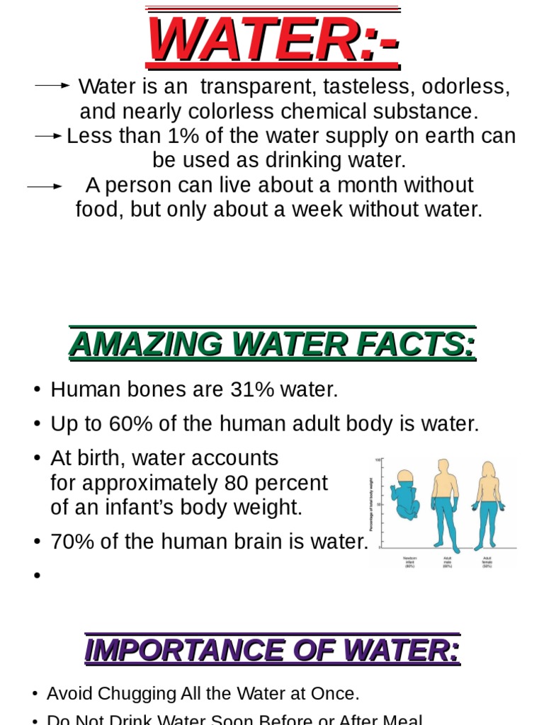 Importance and Facts About Water | PDF