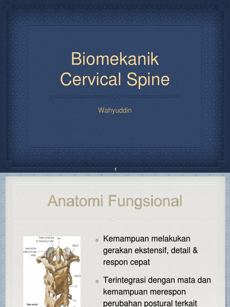 2 - Biomekanik Cervical Spine PDF | PDF
