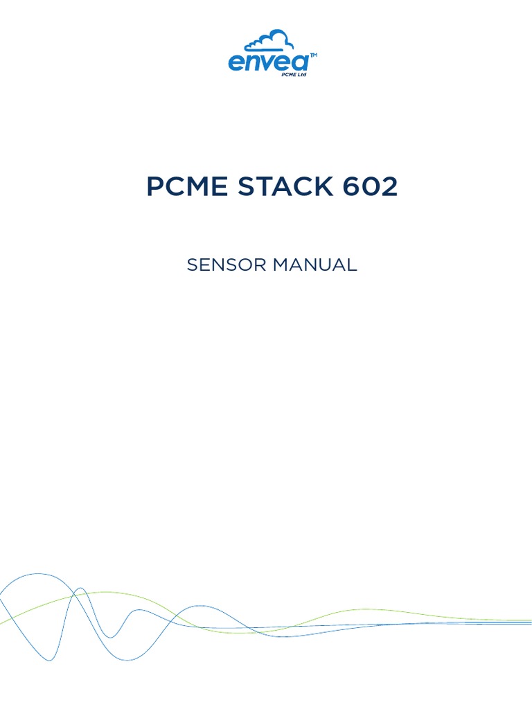 PCME STACK 602 Sensor Manual v4 PDF | PDF | Equipment | Electrical ...