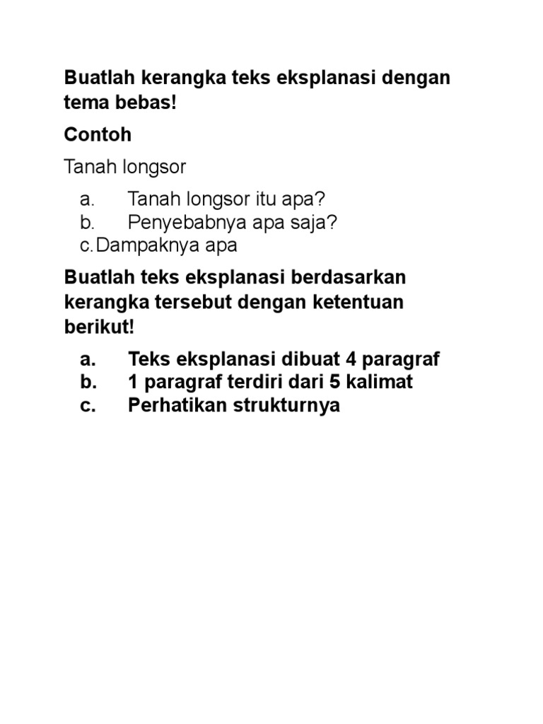Kerangka Teks Eksplanasi | PDF | Seni & Disiplin Bahasa | Kajian Bahasa Asing