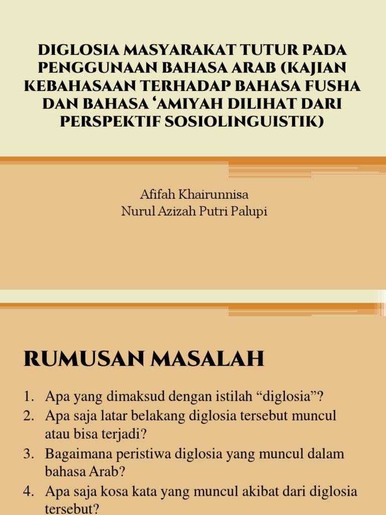 Diglosia Fiixx | PDF