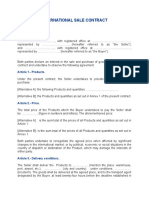 Export Contract Template Sample | PDF | Private Law | Government ...
