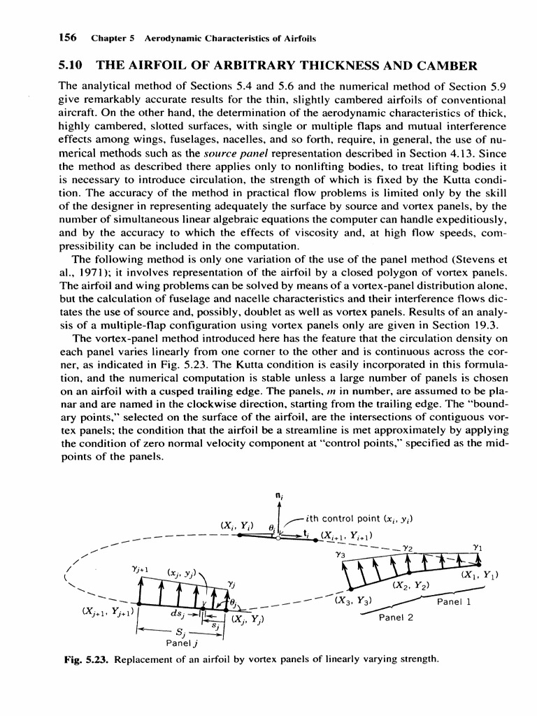 Panel Method Kuethe and Chow-Foundations-of-Aerodynamics PDF | PDF ...