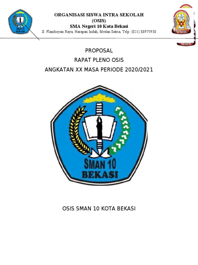 Proposal Pleno OSIS 2020 FINAL | PDF
