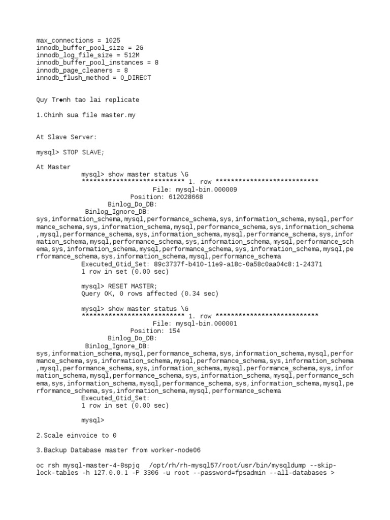 Rebuild Mysql Replicate Pdf My Sql Application Software 