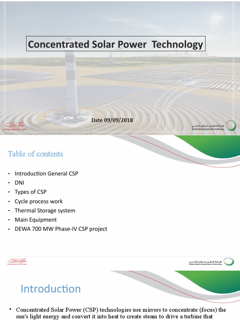 General Technical Training CSP Material-V1.1 | PDF | Solar Power ...