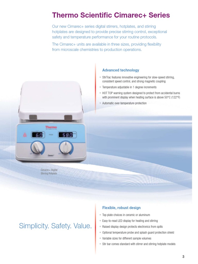 Thermo Scientific Cimarec Series-1 | PDF | Ceramics | Equipment