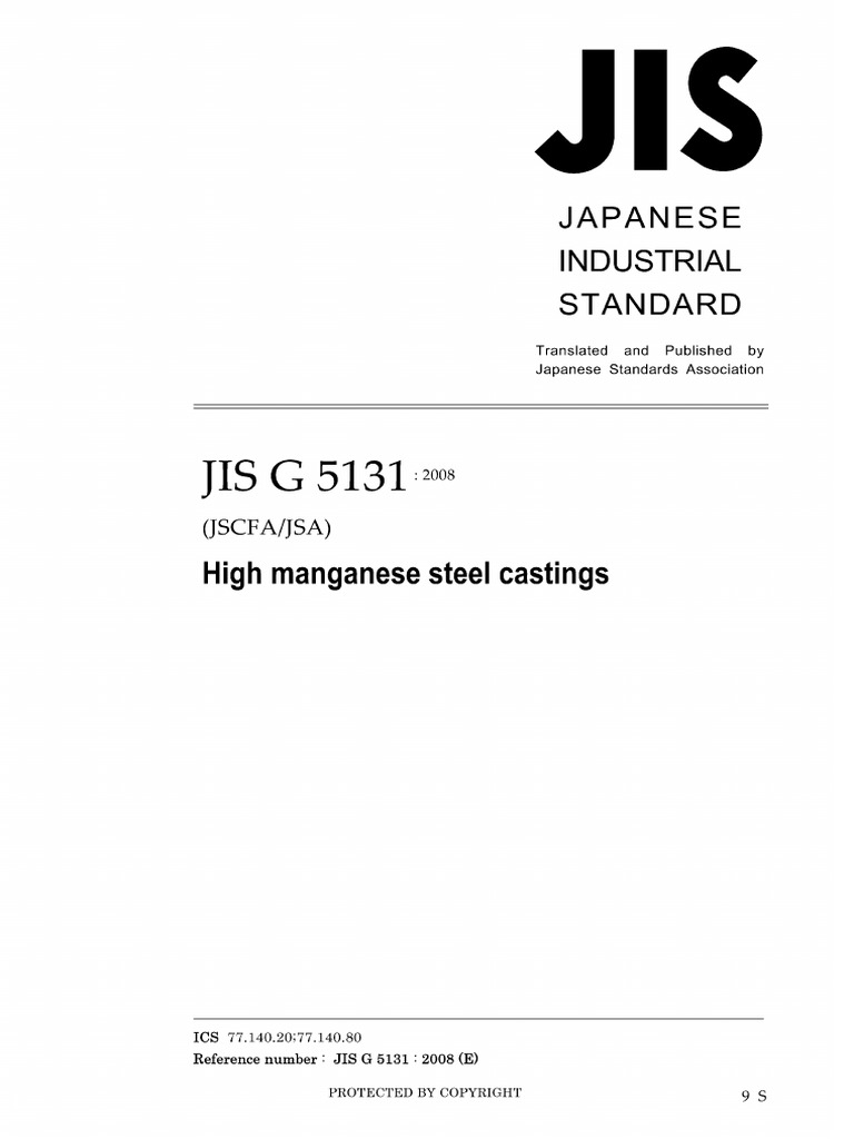 Jis G 5131 | PDF
