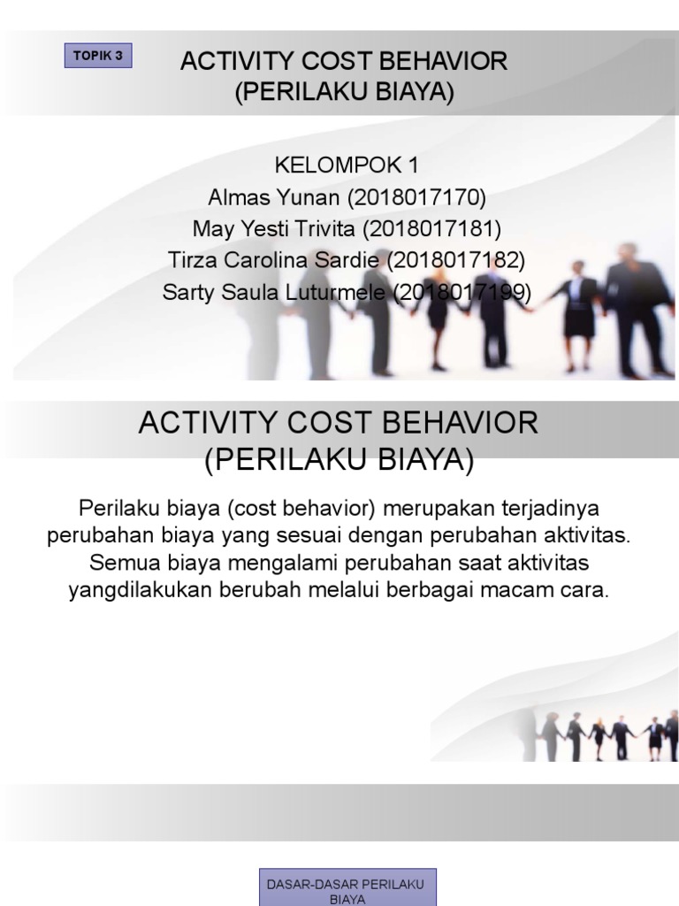 Activity Cost Behavior | PDF
