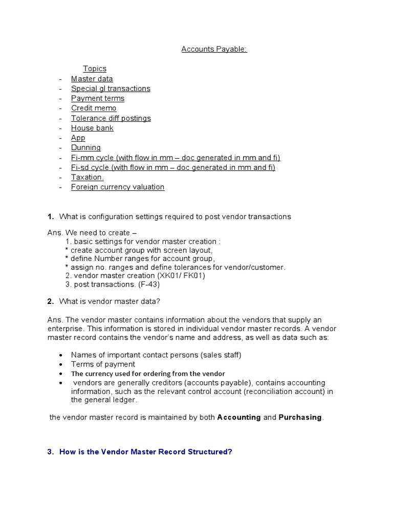 Accounts Payable - Interview Questions | PDF | Accounts Payable | Invoice
