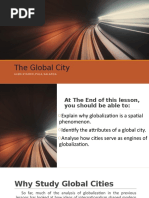 Understanding Global Cities and Challenges | PDF | Globalization | Space