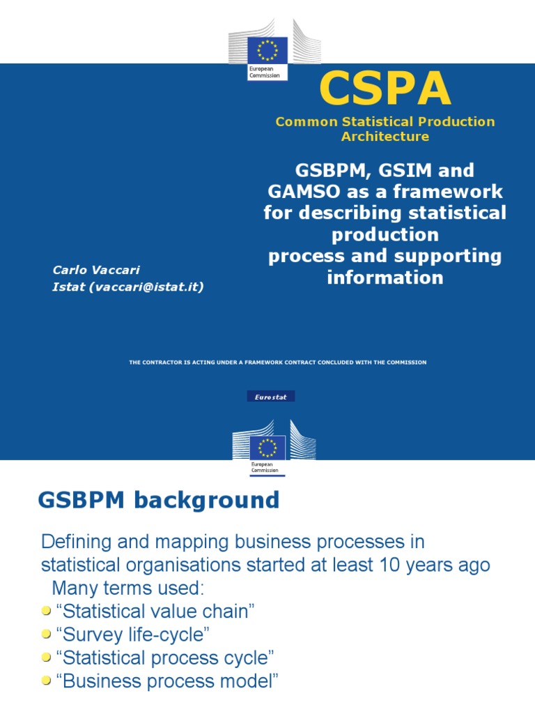 Day 1 - Item 4 - CSPA GSBPM GSIM and GAMSO | PDF | Metadata | Business ...