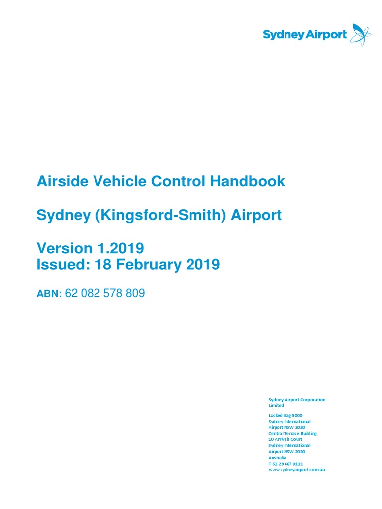 Airside Driving Control Handbook 2019 PDF | Download Free PDF | Airport ...