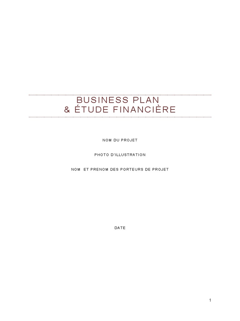 TD Business Plan | PDF | Stratégie marketing | Commercialisation