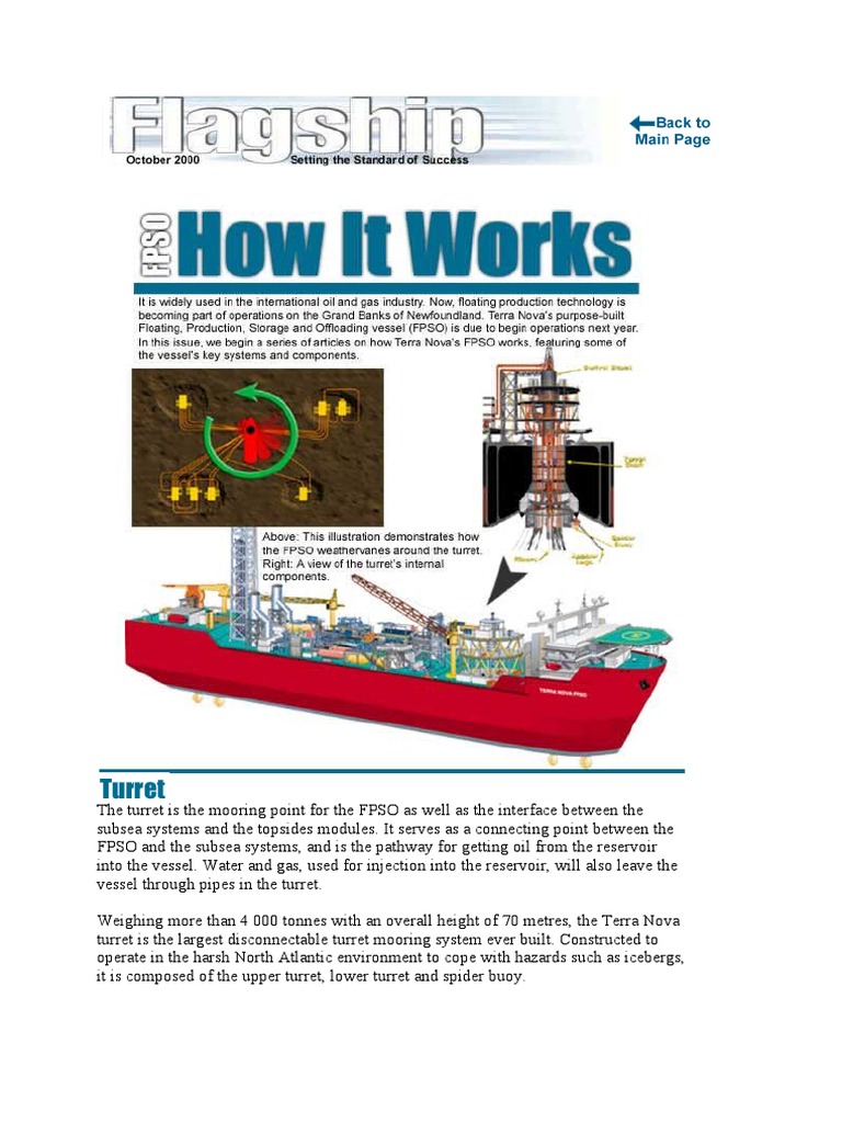 Working of FPSO | PDF | Oil Tanker | Water