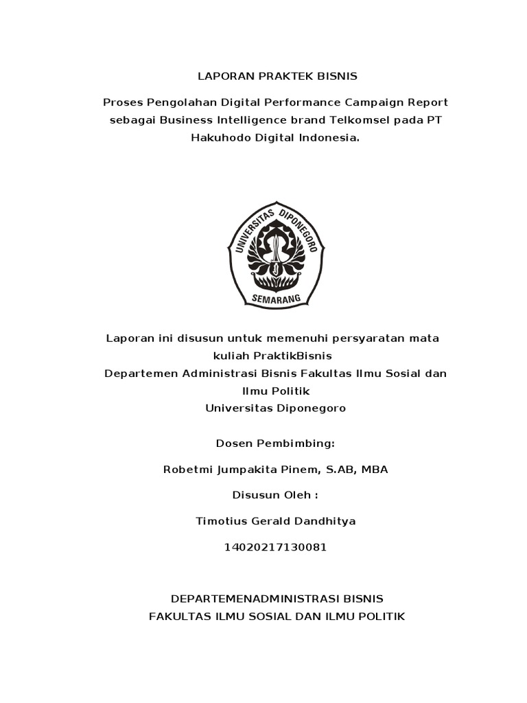 Laporan Magang Dandy | PDF