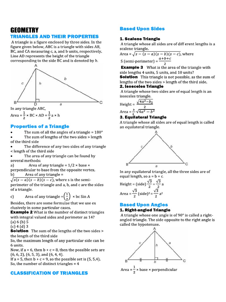 SSC Geometry Notes | PDF