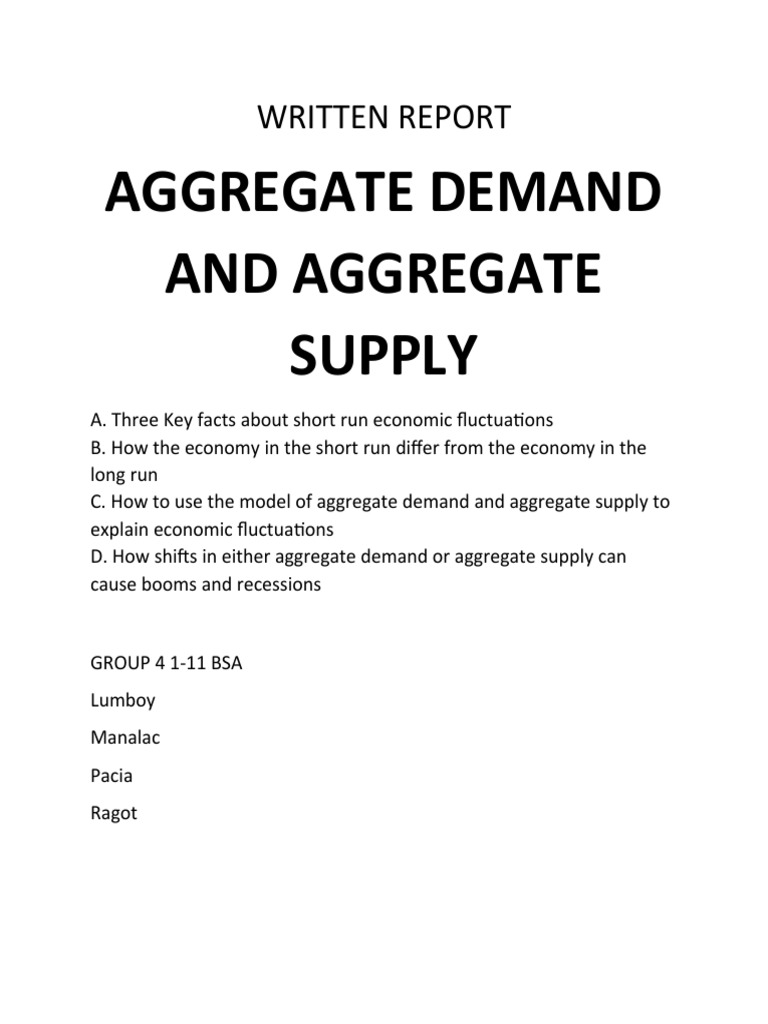 Aggregate Supply Demand | Download Free PDF | Aggregate Demand | Supply ...