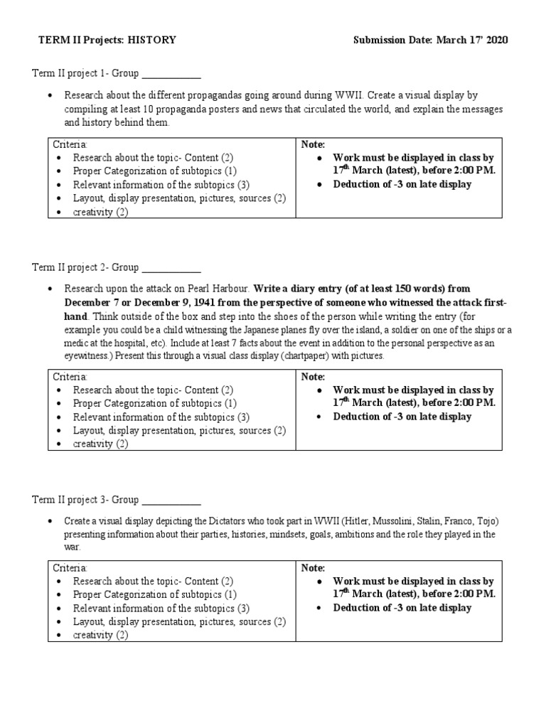 World War 2 Projects | PDF | News | World War II