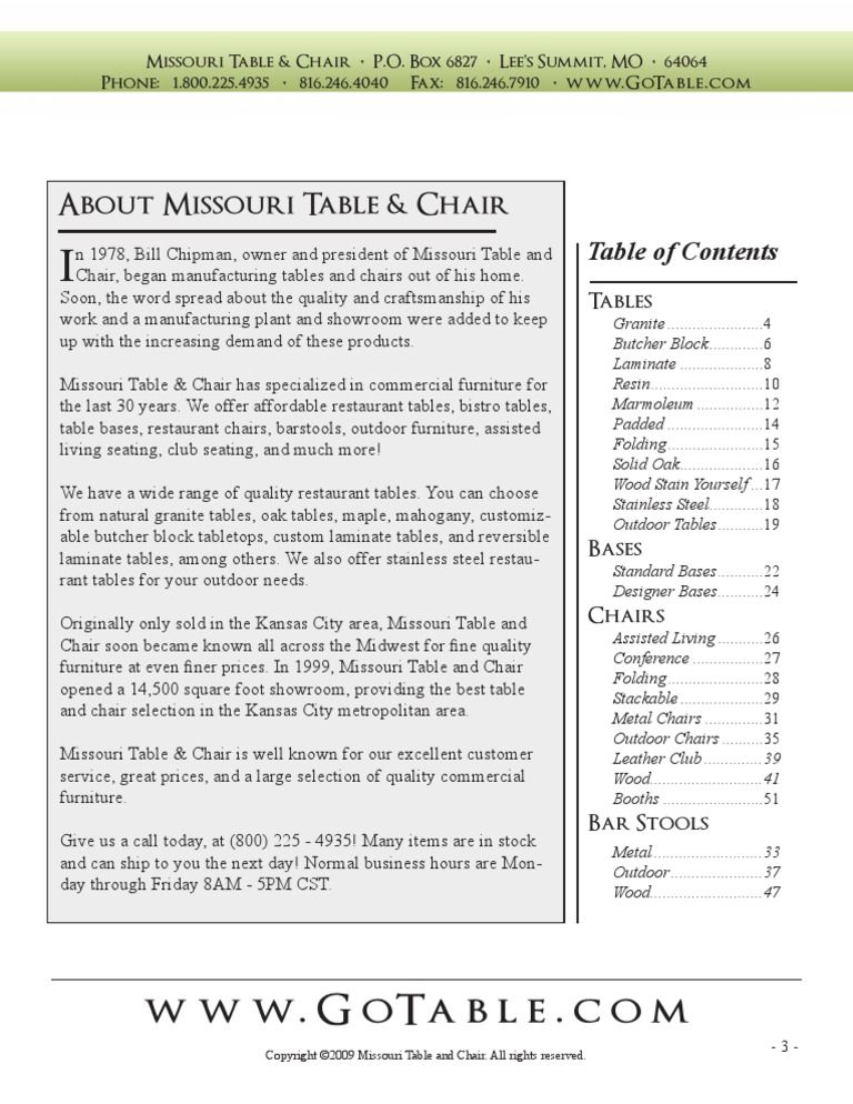 MTC Catalog 8 11 3 | PDF | Chair | Furniture