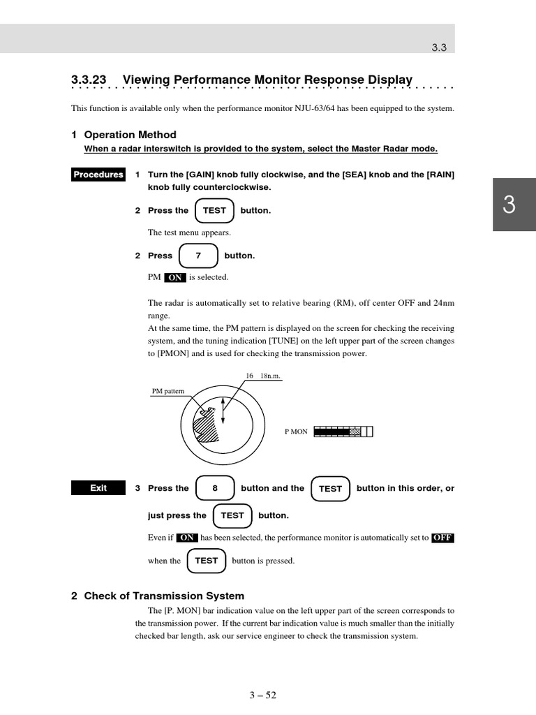 JRC JMA-9000 PM Test Instructions | PDF | Calibration | Wireless