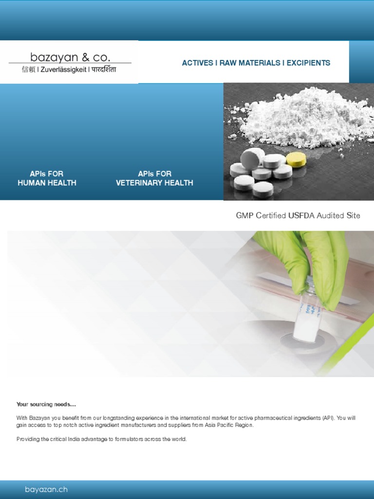 API Brochure - Bazayan - 19 PDF | PDF | Cosmetics | Pharmacology