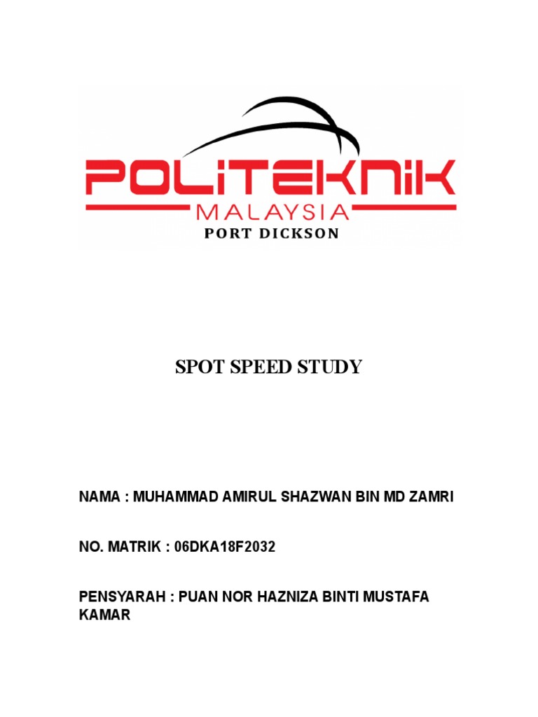 Lab Spot Speed | PDF | Traffic | Radar