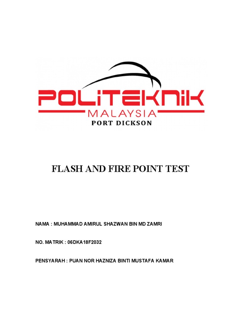 Flash and Fire Point Testing of Bitumen | PDF | Fires | Chemistry