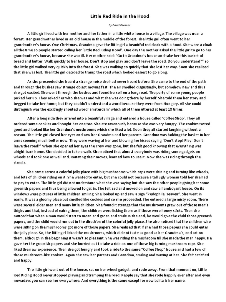 Little Red Ride in The Hood | PDF