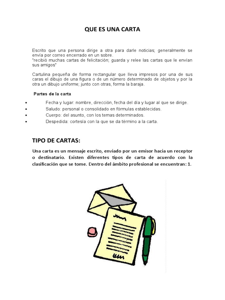 Ejemplo Que Es Carta | PDF