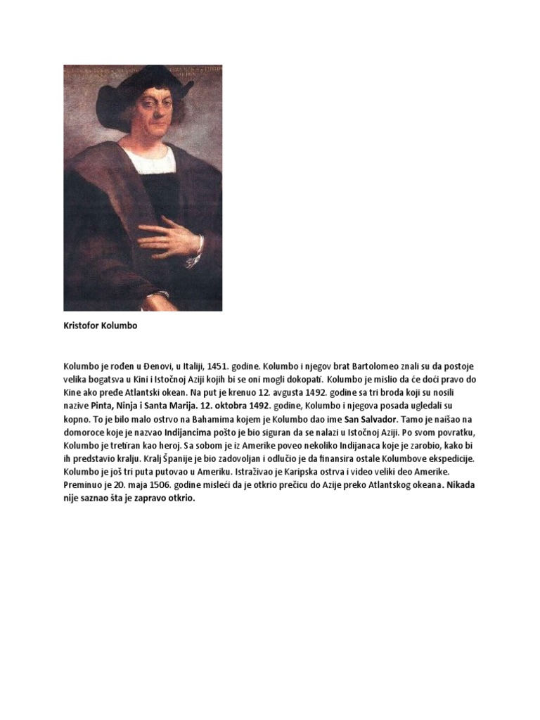 Kristofor Kolumbo | PDF