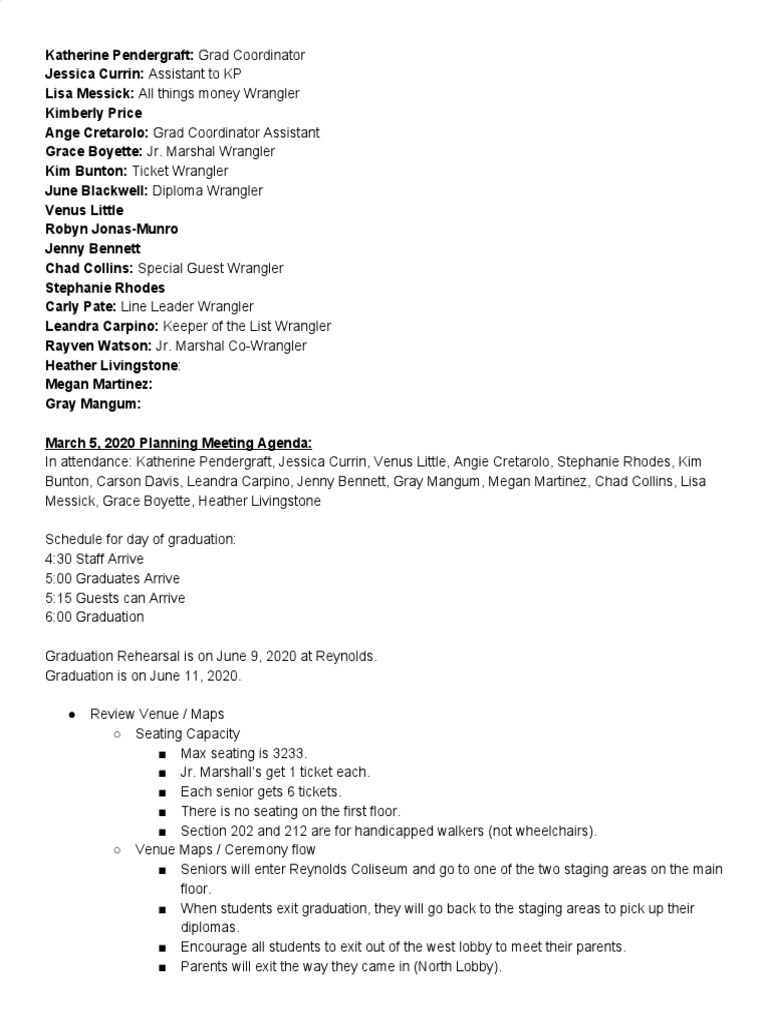 Initial Graduation Committee Meeting | PDF