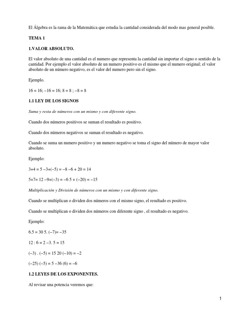 Algebra Basica | PDF