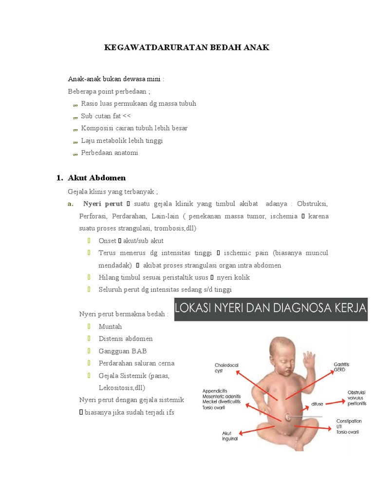Kegawatdaruratan Bedah Anak | PDF