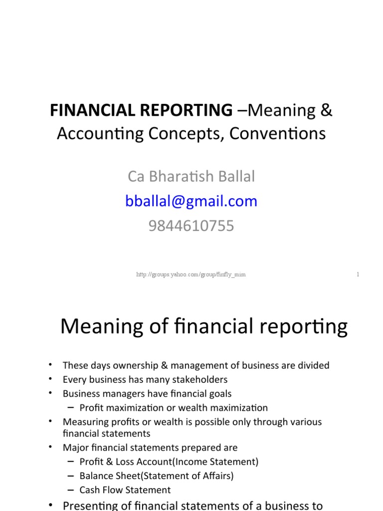 Understanding Financial Reporting Basics | PDF | Financial Statement ...