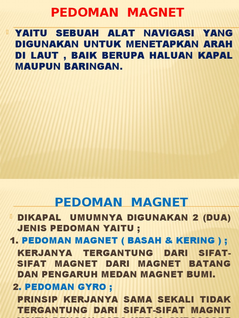 Kompas Magnet I | PDF